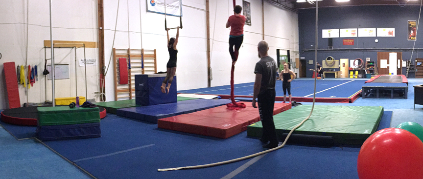 main aerial area - The School of Acrobatics and New Circus Arts